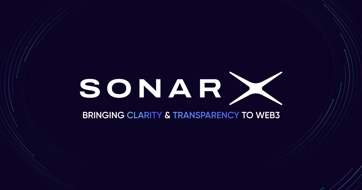SonarX | Web3 Data Infrastructure